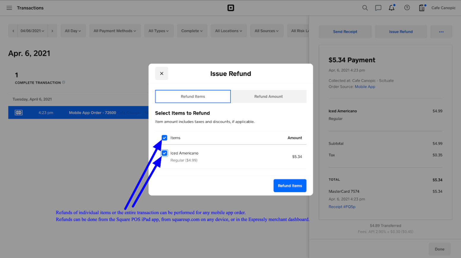 Espressly Welcome to your Square connected mobile app - Espressly